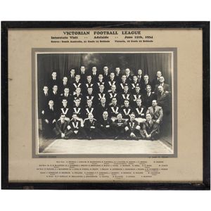 1934 Victorian Football Team Photograph with Big V Jumpers - Sporting ...