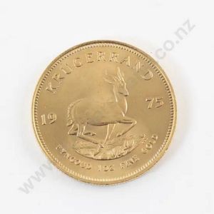 1975 South Africa 1oz Krugerrand Gold Coin - Fine Quality - Coins ...