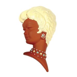 West German Terracotta Lady Wall Mask - zOther - German - Ceramics