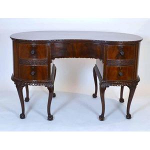 Mahogany Writing Desk with Ball & Claw Legs - Desks - Small - Furniture