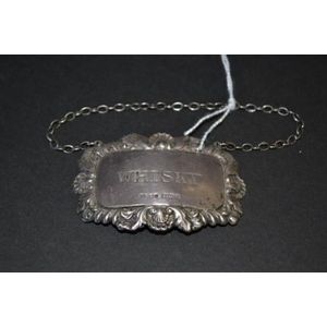 Silver Whisky Label - Wine Labels - Silver