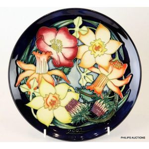 British Moorcroft Pottery designer Emma Bossons - price guide and values