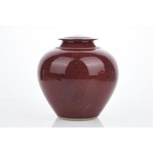 Red Glazed Lidded Jar by Chris Sanders, Australian Pottery - Australian ...