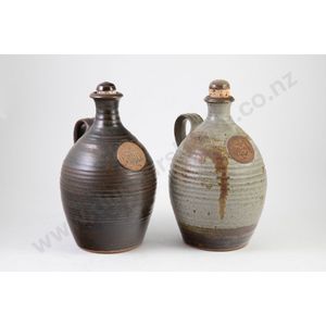Estelle Martin Napier Souvenir Wine Flagons (Pair) - Souvenir Ware ...