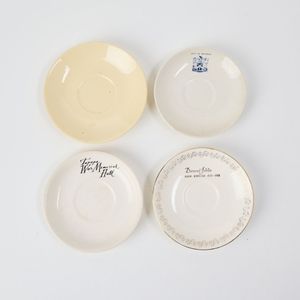 Assorted Crown Lynn Saucers Collection - Set of Four - Crown Lynn ...
