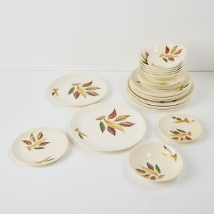 Crown Lynn Autumn Splendour Crockery Set - Chipped, AF - Crown Lynn ...