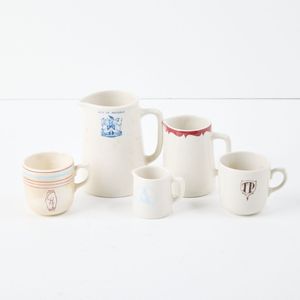 Collection of Crown Lynn Cups and Jugs, Stamped to Base - Crown Lynn ...