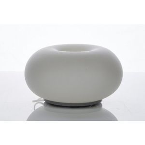 Frosted Glass Donut Table Lamp - Lamps - Table & Desk - Lighting