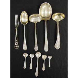 Antique sterling silver serving spoons - price guide and values