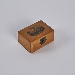 Mauchline Ware Box with Castle of Brecon Hotel Vignette - Mauchline ...