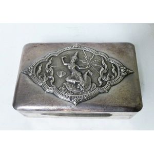 Siam Silver God Cigarette Box - Zother - Oriental
