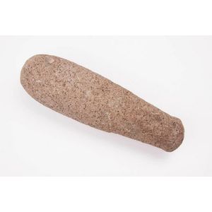 Andesite Stone Pounder with Notched Handle - New Zealand Maori - Tribal