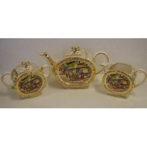Sadler Tea Trio - Zother - 19th Century British - Ceramics