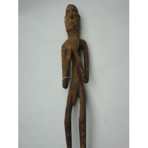 Classic Asmat Figure from West Papua (9 words) - New Guinean - Tribal