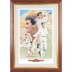 Keith Miller Sporting Legend Print - Sporting - Cricket - Memorabilia