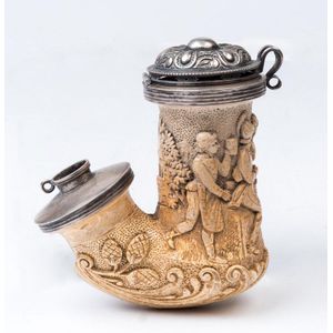 Dutch Meerschaum Pipe with Soldiers and Maiden Carvings - Smoking ...