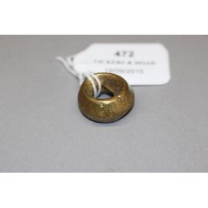 Bronze Ashanti Wedding Rings - 20th Century Heavy Design - African - Tribal