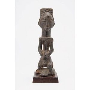 Hemba Janus Figure: Male and Female in Harmony - African - Tribal
