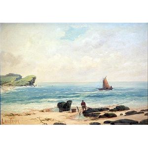 Beach Fisherman - Oil Paintings and Acrylics - Art