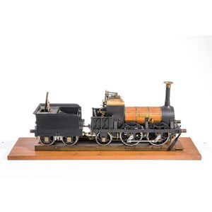 Handcrafted Steam Locomotive Model with Display Stand - Steam and ...