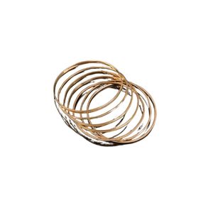 Seven 18ct Gold Bangles with Various Designs, 44g Weight - Bracelets ...