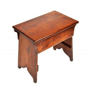 Colonial Jarrah Square Stool (19th Century) - Seating - Stools - Furniture