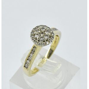 Graduated Diamond Pave Ring in 10ct Yellow Gold - Rings - Jewellery
