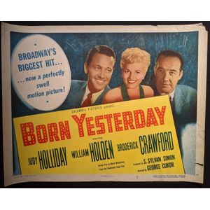 Born Yesterday (1950) Large Lobby Card - Movie Posters & Daybills ...