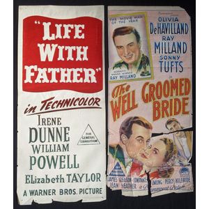 Vintage Movie Daybills: Life with Father & The Well-Groomed Bride ...