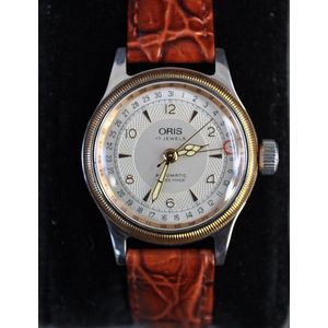 Oris Steel and Gold Dial Watch with Date Indicator - Rings - Jewellery