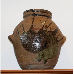 Impressive Stoneware Vase with Poured Glaze - New Zealand Potters ...