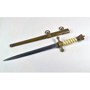 Nazi Navy Officer's Dress Dagger with Scabbard - Edged Weapons ...