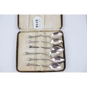 Set of 6 Australian Sterling Silver Spoons by Apex - Flatware/Cutlery ...