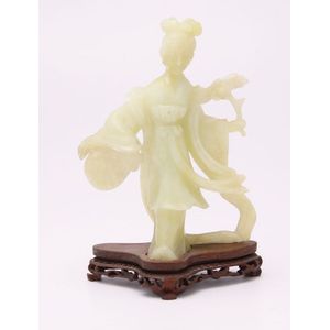 Jade Kwan Yin Figurine from Seddon Estate - Jade - Oriental
