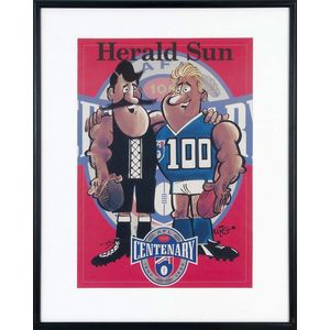 AFL Centenary Weg Poster #0001 - Framed & Glazed - Sporting - AFL/VFL ...