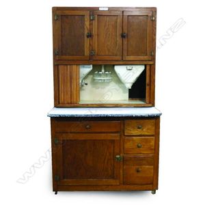 1920s Hoosier Kitchen Cabinet with Original Fittings - Cabinets ...