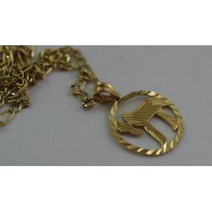 5.4g 10ct Gold Chain with Pendant from Croatia - Pendants/Lockets ...