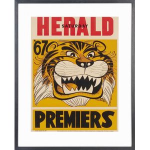 1967 Weg Poster, Framed & Glazed - Sporting - AFL/VFL - Memorabilia