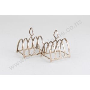 George V Silver Toast Rack, Chester 1926 - Flatware/Cutlery and ...