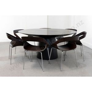 1980s Circular Dining Table with 8 Chairs - Australian - Furniture ...