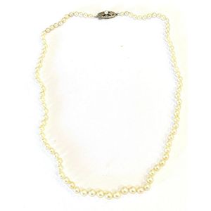 Mikimoto Akoya Pearl Strand with Silver Clasp (9 words) - Necklace ...
