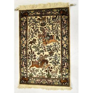 Persian Hunting Scene Rug - Rugs & Carpets - Textiles & Fabrics