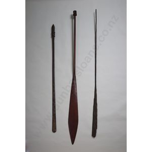 New Zealand Maori artefacts ko / ketu (weeding / digging sticks ...