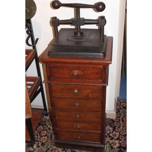 Antique wooden book press - price guide and values
