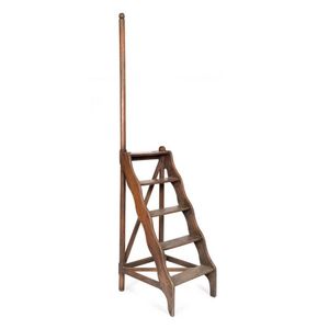 Antique wooden library steps and ladders (see also metamorphic chairs ...