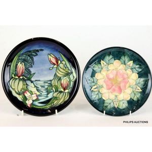 Moorcroft Pottery (England) plates - price guide and values