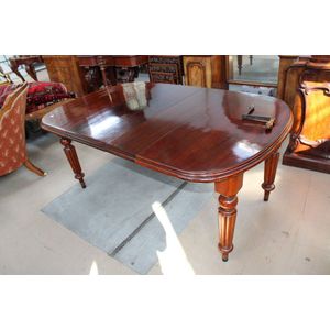 Victorian Mahogany Extension Table with Reeded Legs - Tables - Dining ...