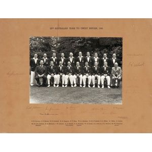 1948 Australian Team Official Photograph with 19 Signatures - Ephemera ...