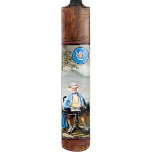 "The Scorer" Painted Cricket Bat - Sporting - Cricket - Memorabilia
