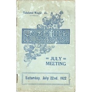 Vintage horse racing programmes and race cards - price guide and values